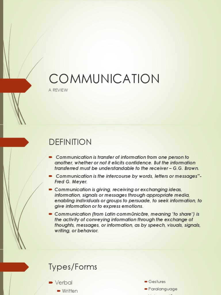 Understanding Communication Basics | PDF | Communication | Information