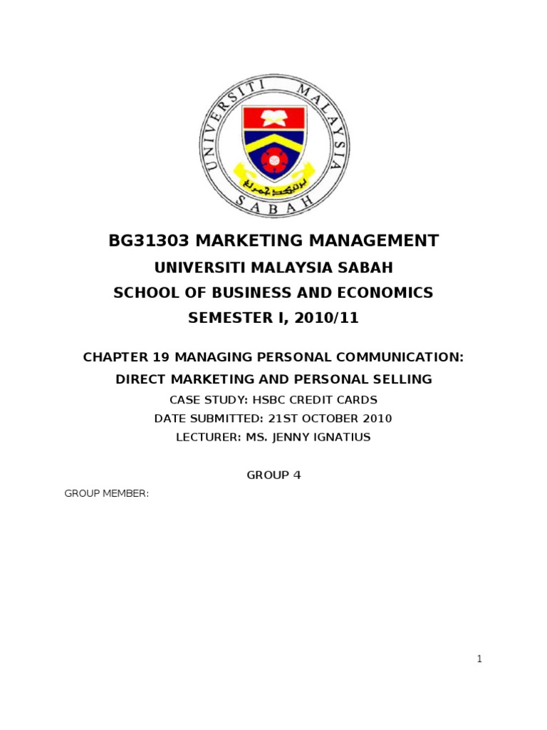 Completed HSBC | PDF | Credit Card | Direct Marketing