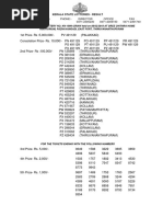 Win Win Prize Structure | PDF | Lottery | Money