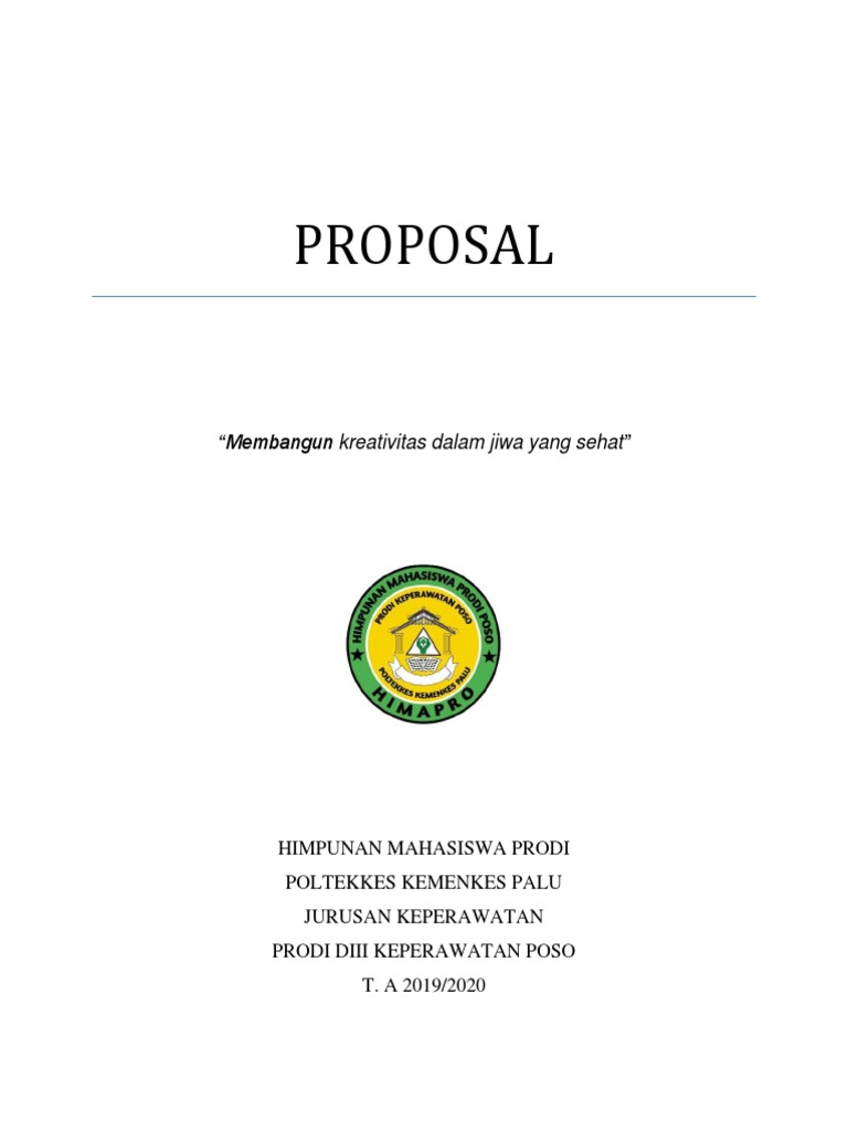 Proposal Kegiatan Pekan Olahraga Mahasiswa | PDF
