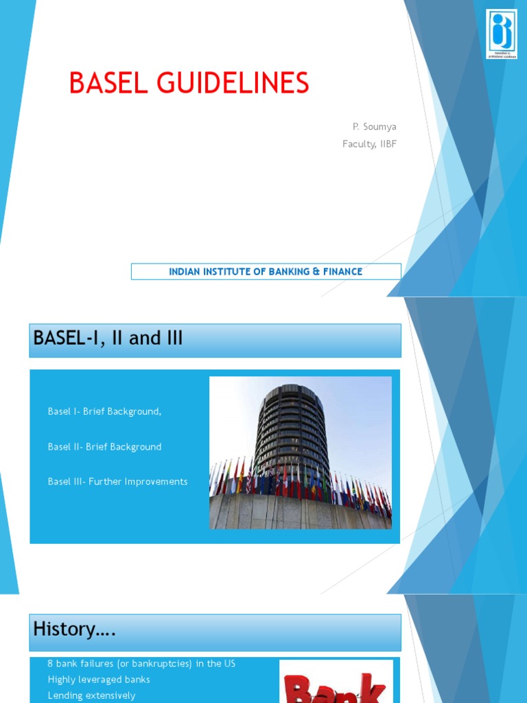 01 VCRT Crfs 18dec18 - Need For Basel I, II, III, Regulations, LCR ...