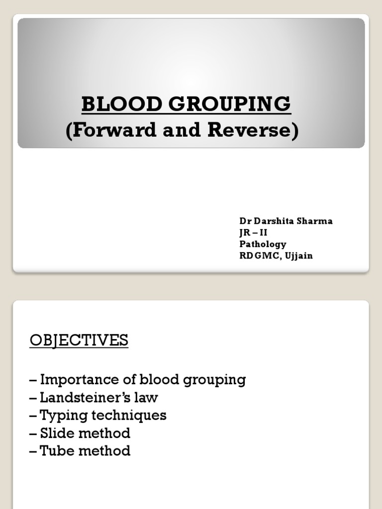 Blood Grouping | PDF | Blood Type | Tissue (Biology)