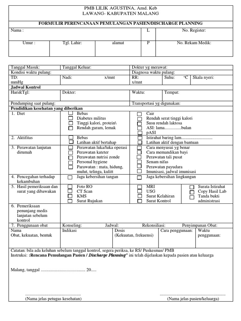 Discharge Planning | PDF