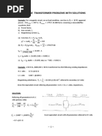 Transformer Problems 2018 2019 | PDF | Transformer | Electromagnetism