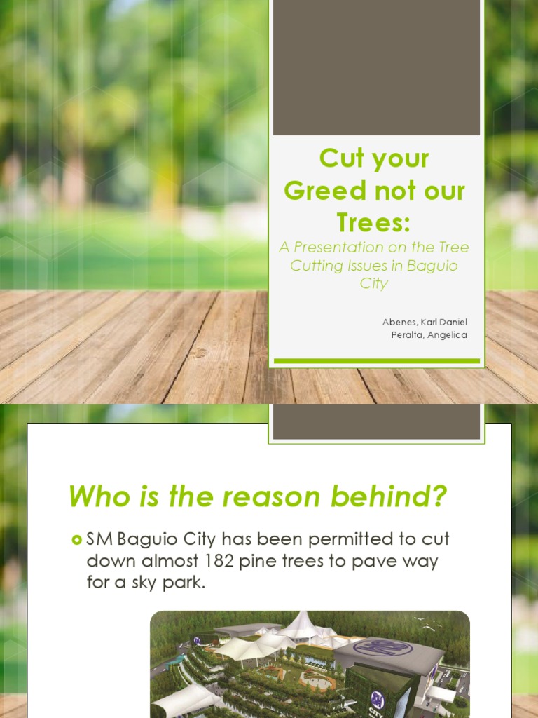 Cut Your Greed Not Our Trees | PDF | Science & Mathematics