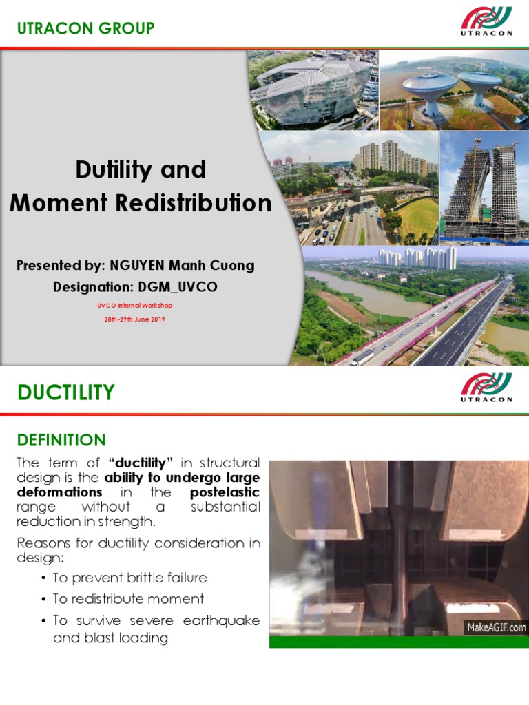 Ductility and Moment Redistribution - REV01 | PDF | Deformation (Engineering) | Ductility