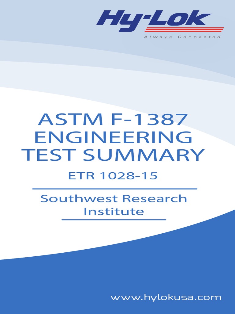Test Summary ASTM | Download Free PDF | Pipe (Fluid Conveyance) | Pressure