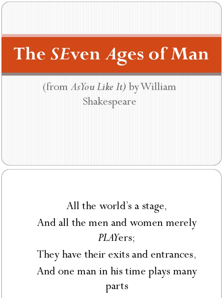 Seven Ages of Man: A Poetic Overview | PDF | Stress (Linguistics ...