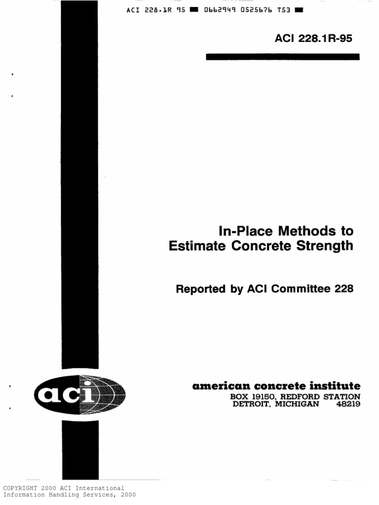 ACI 228.1R-95