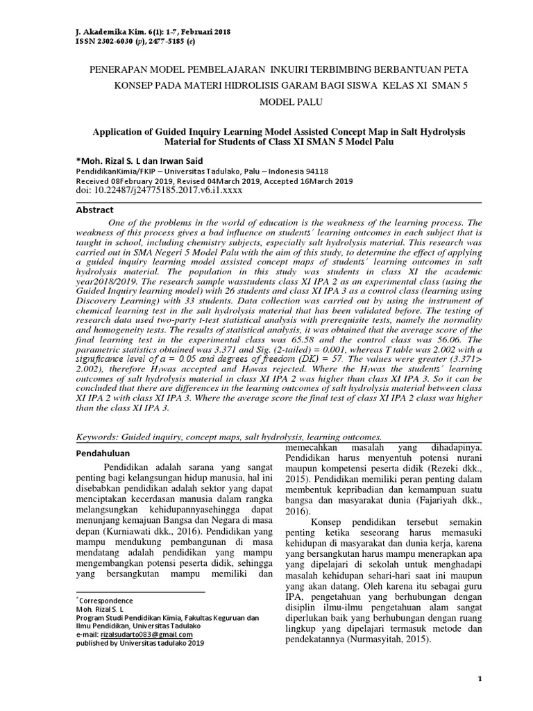 Jurnal Penelitian | PDF | Pedagogy | Behavior Modification