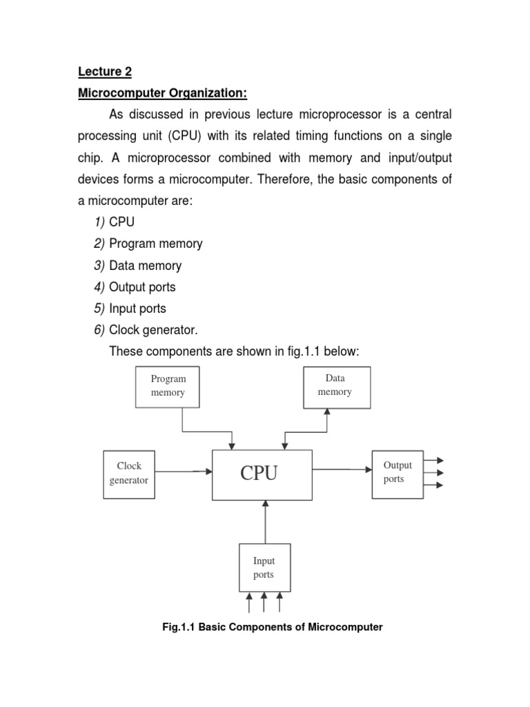 Microcomputer Basics for Students | PDF | Central Processing Unit ...