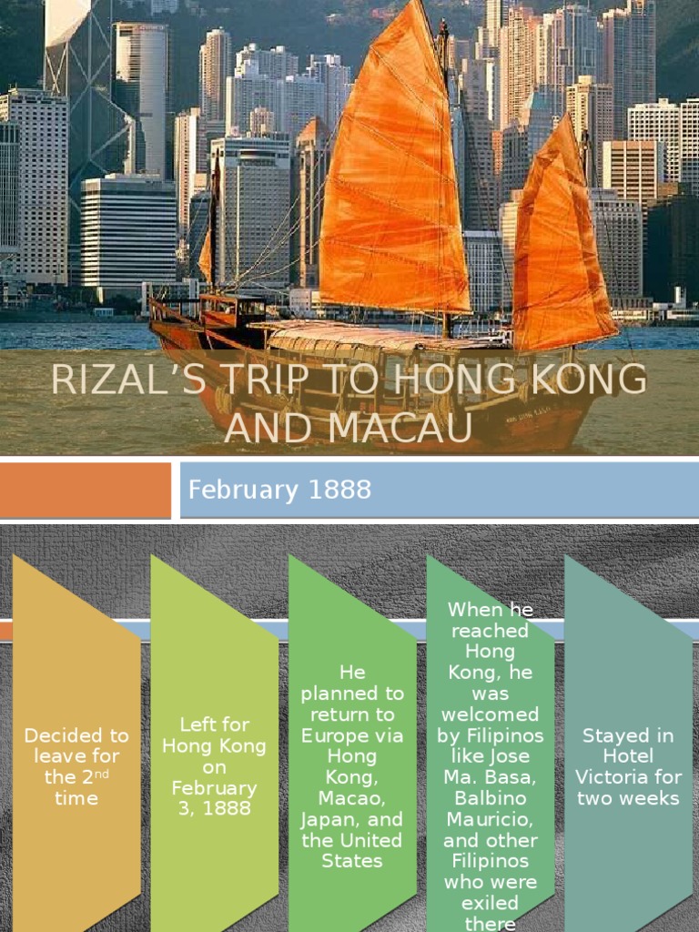 Jose Rizal's Trip To Hong Kong and Macau | PDF | Macau