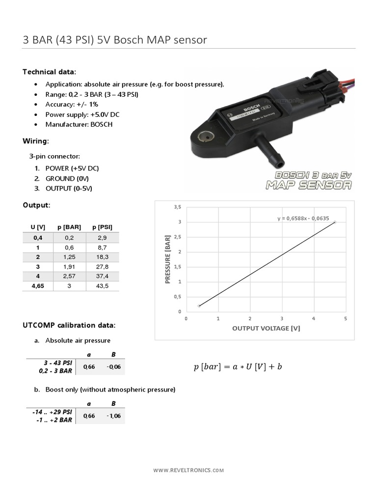 Map-Sensor Bosch 3bar 5v | PDF