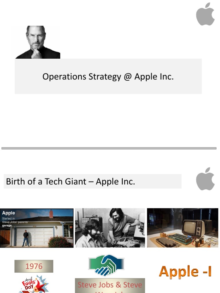 Apple Inc. Operations Strategy Overview | PDF | Strategic Management ...