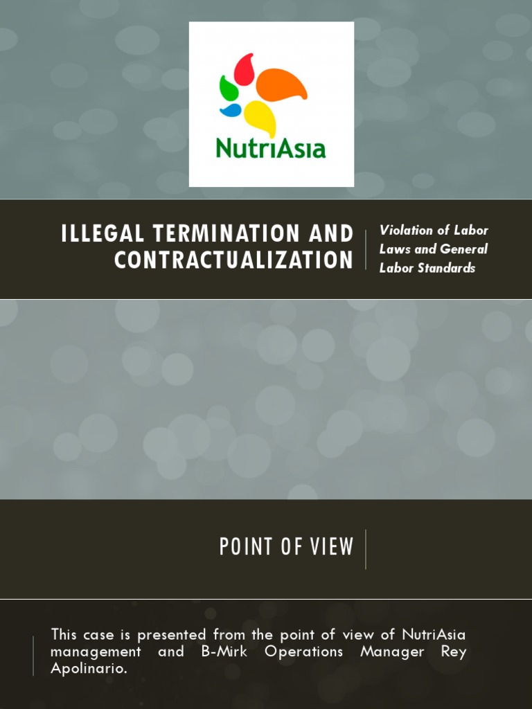 Illegal Termination and Contractualization | PDF | Trade Union | Employment