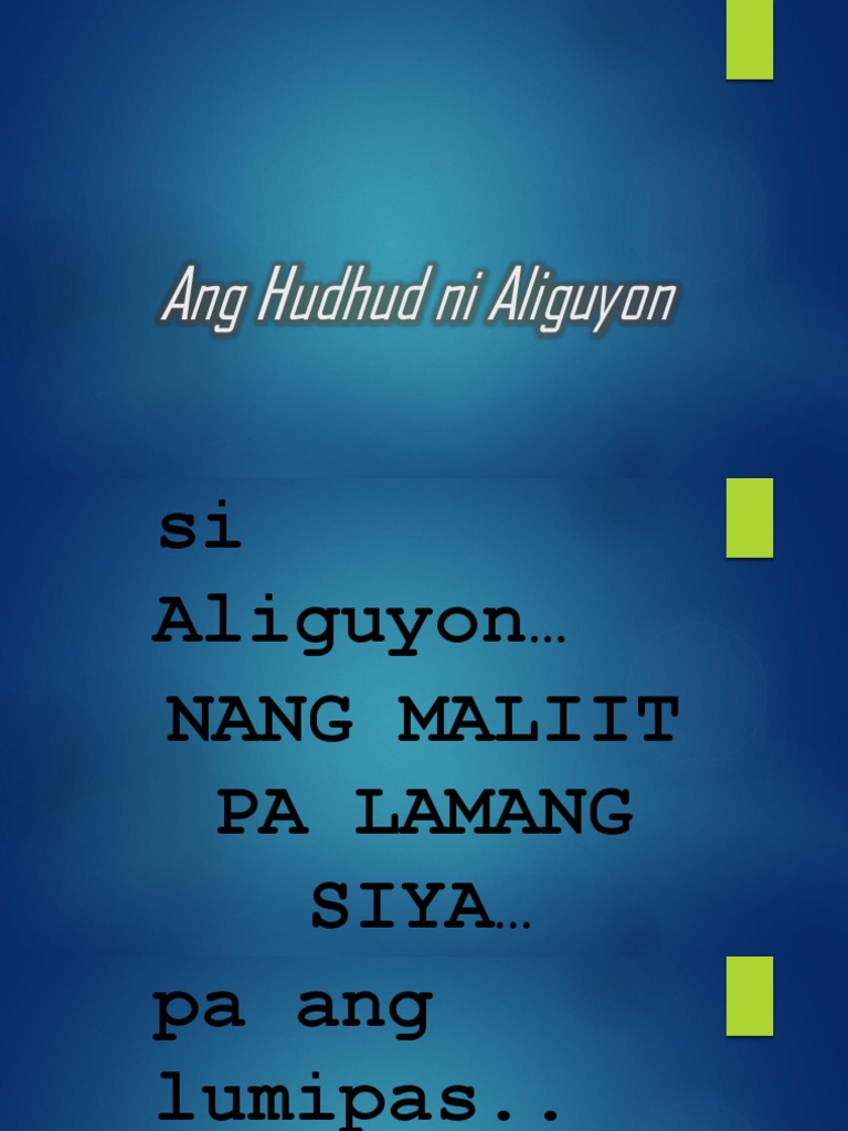 Ang Hudhud Ni Aliguyon | PDF