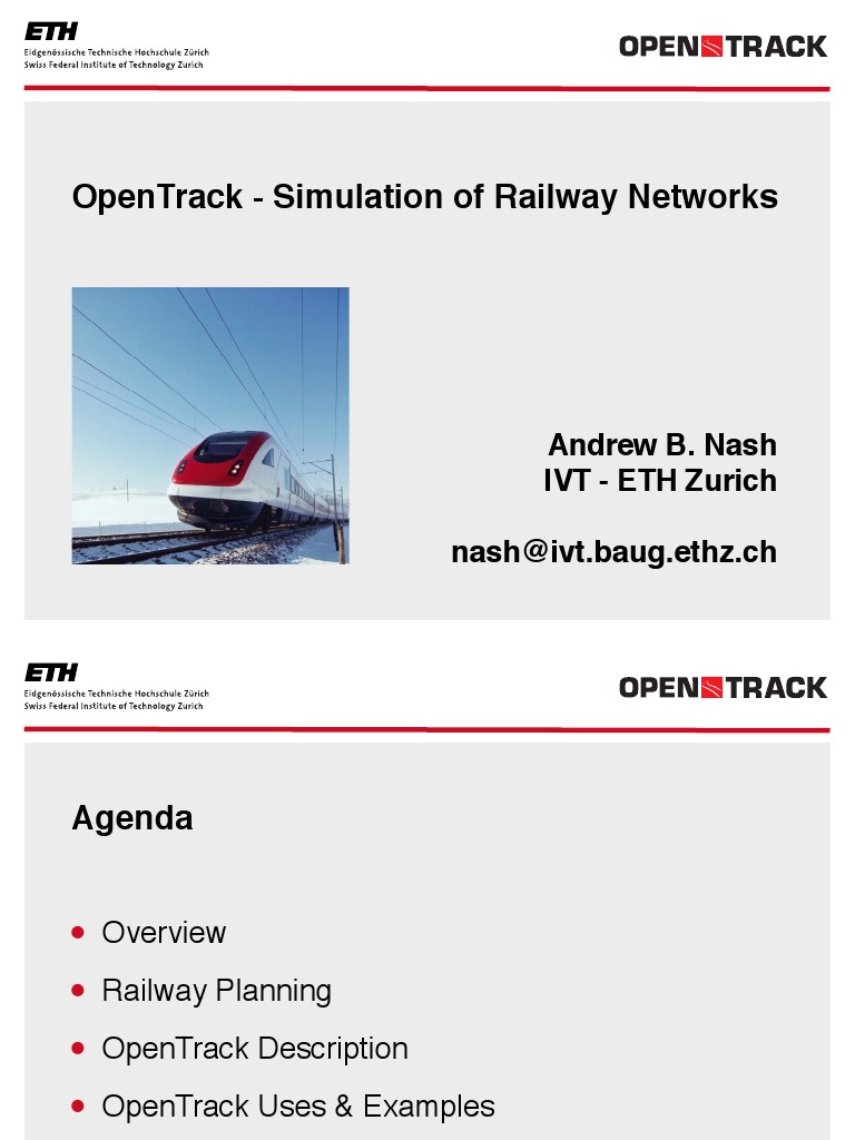 OpenTrack Railway Simulation Guide | PDF | Rail Transport | Transportation Engineering