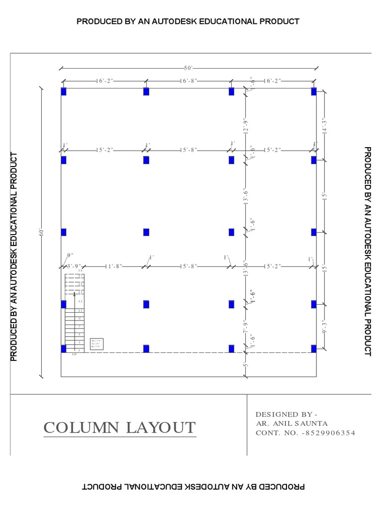 Column Layout: Produced by An Autodesk Educational Product | PDF