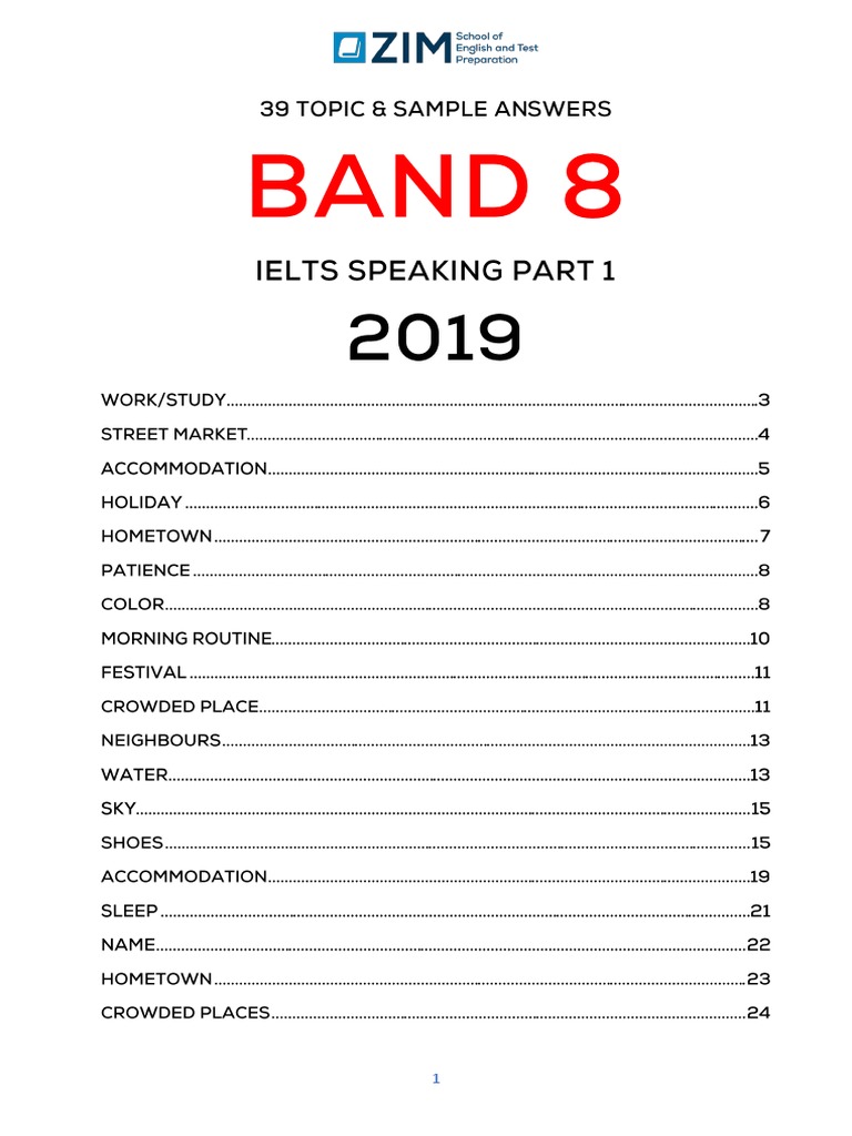 Ielts Speaking Band 8 Samples | PDF | Drink | Festival