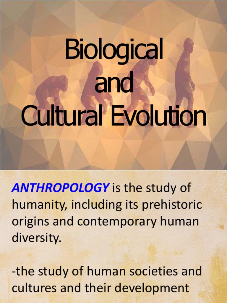 The Biological and Cultural Evolution of Modern Humans from Hominids to ...