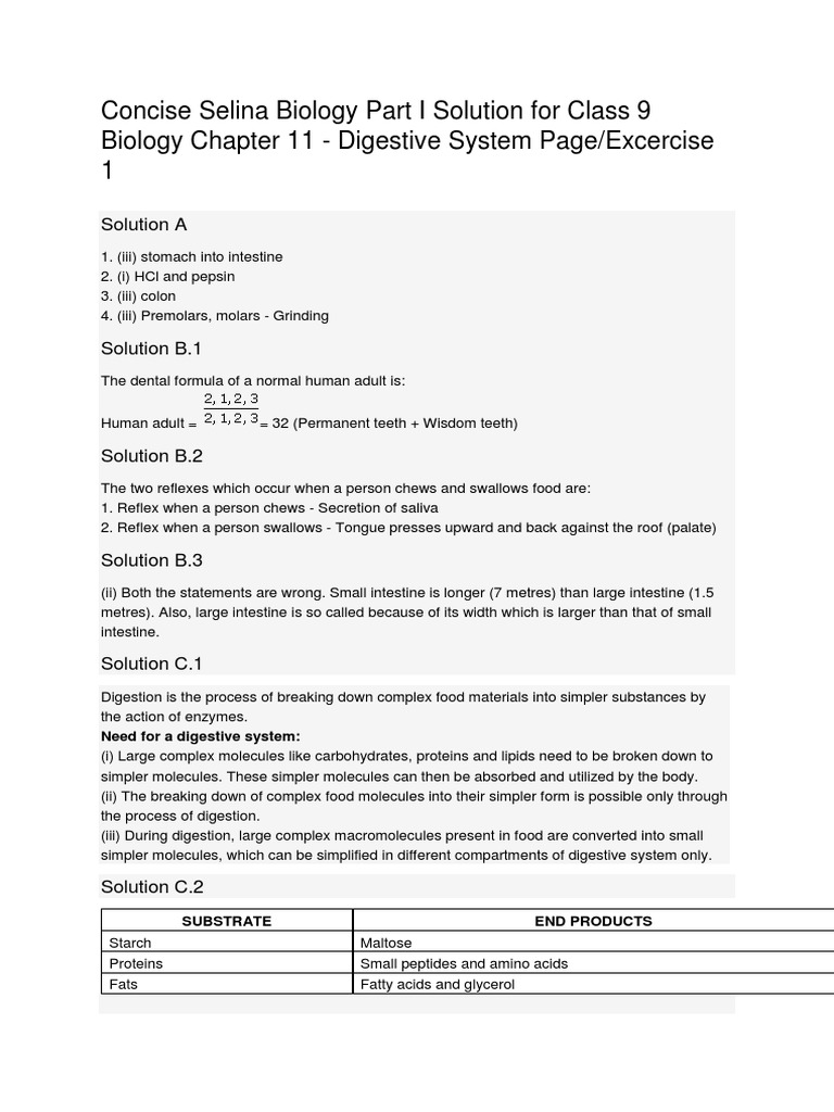 Concise Selina Biology Part I Solution For Class 9 Biology Chapter 11 ... Concise Selina Biology Part I Solution For Class 9 Biology Chapter 11 ...