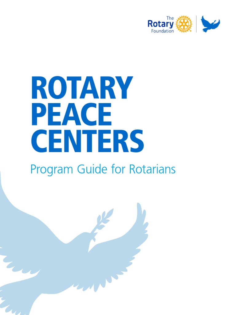 Rotary Peace Centers Program Guide | PDF | Academic Degree | Peace
