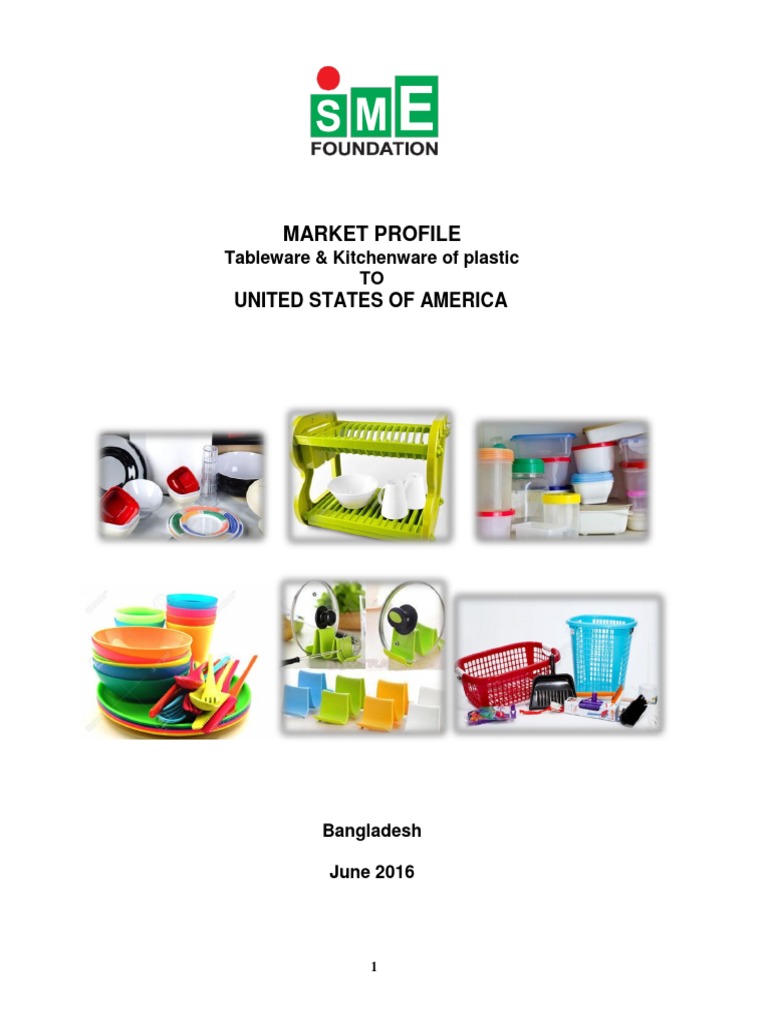 7 Market Profile Tableware and Kitchenware of Plastic | PDF | Tableware ...