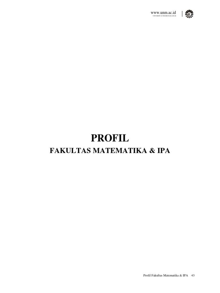 Profil MIPA UNM | PDF