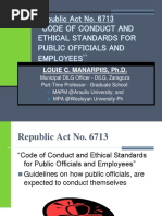 Public Service Code of Conduct | PDF