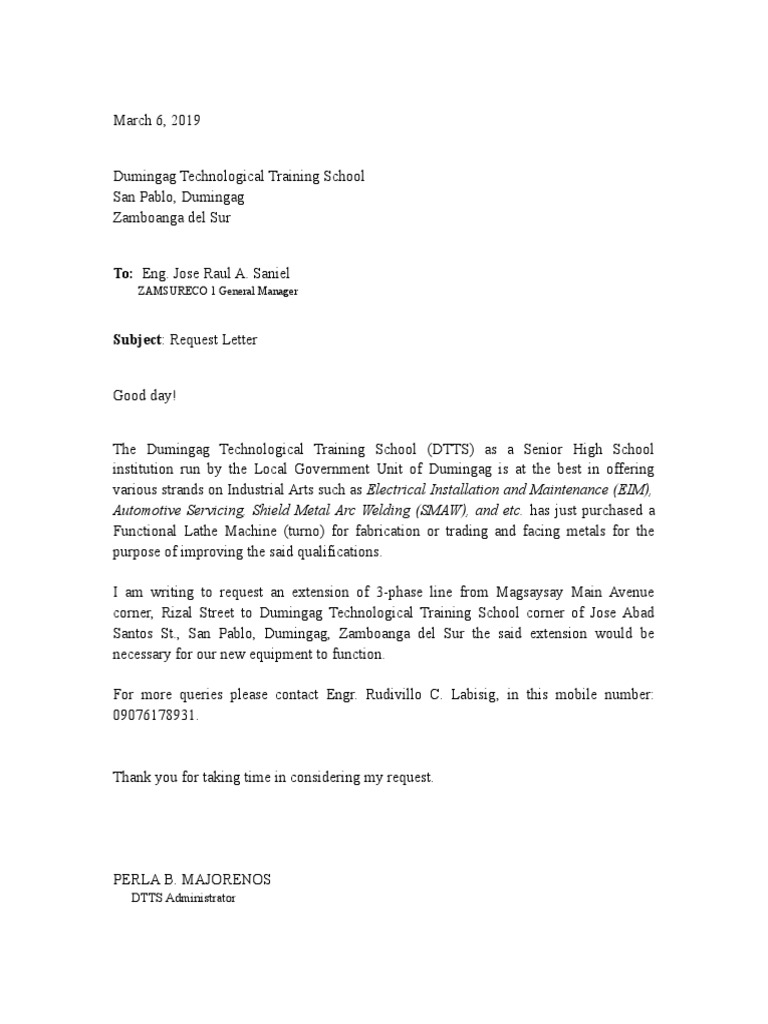 Formal Extension Letter | PDF | Joining | Materials