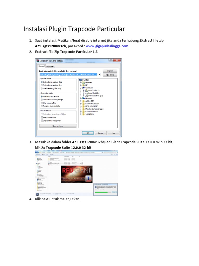 Instalasi Trapcode Particle | PDF