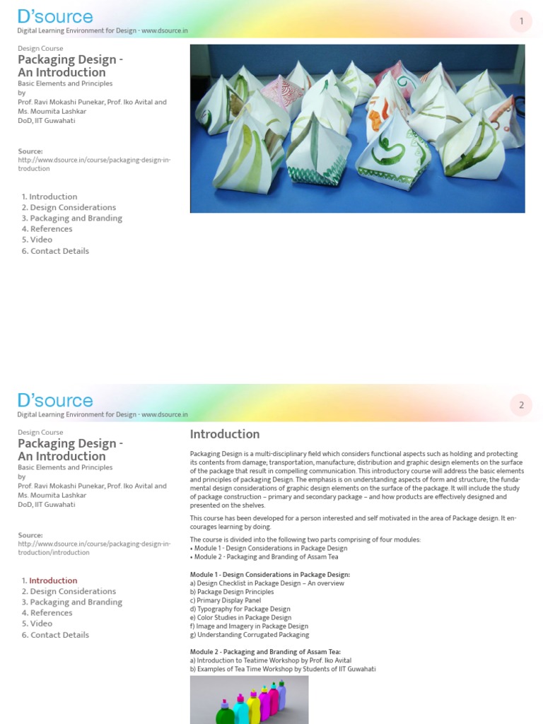 Packaging Design Introduction | PDF | Graphic Design | Typography