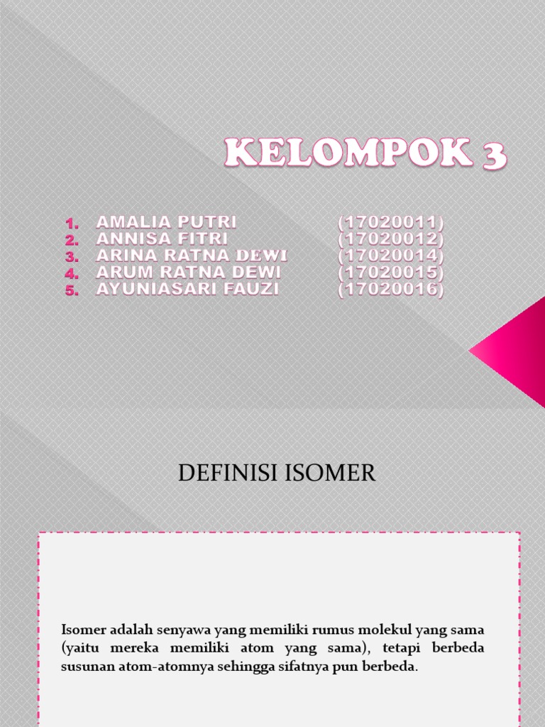 Isomer Konfigurasi Dan Optik | PDF