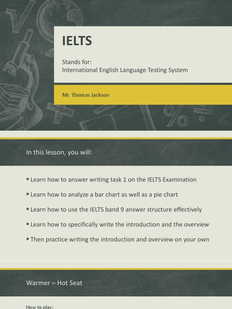 Ielts: Stands For: International English Language Testing System | PDF ...