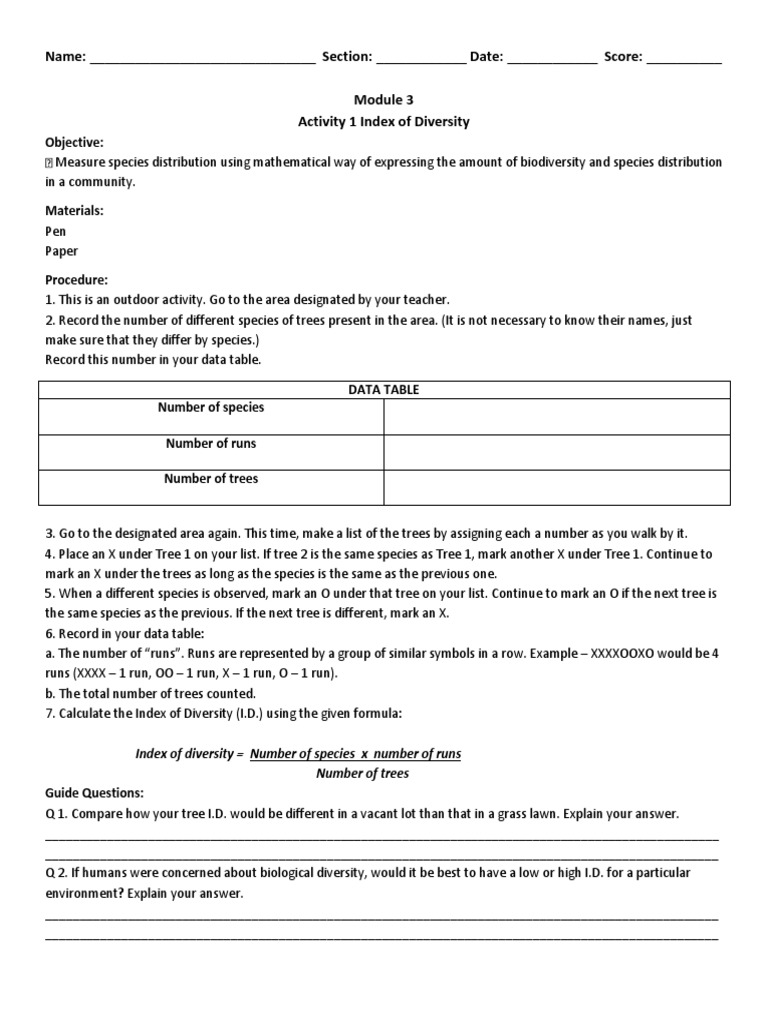 Activities Module 3 Activity 1 To 4 | Download Free PDF | Hypothesis ...