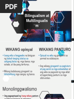 Monolingguwalismo, Bilingguwalismo at Multilingguwalismo | PDF