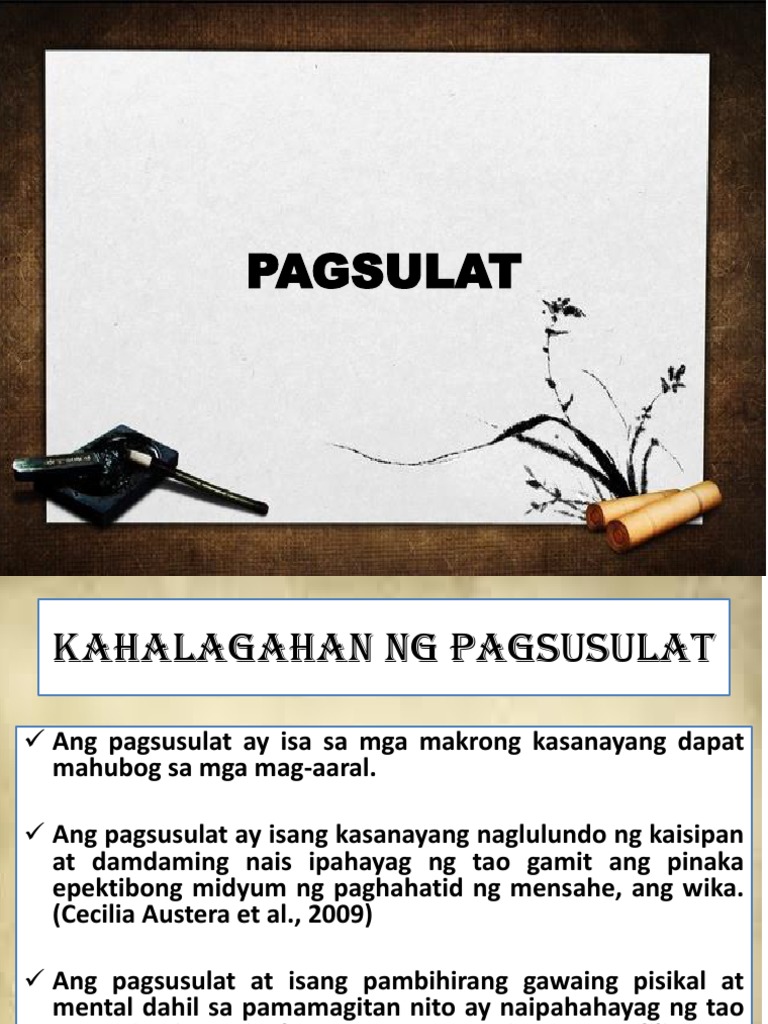 Pagsulat Aralin1 | PDF