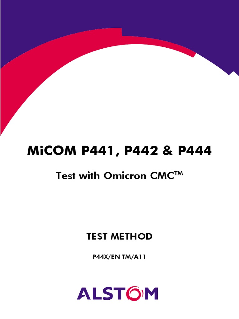 Testing Methods for MiCOM P44X Relays | PDF | Capacitor | Electrical ...