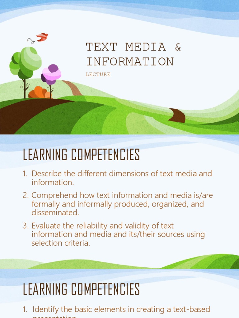 Understanding Text Media Formats | PDF | Times New Roman | Typefaces