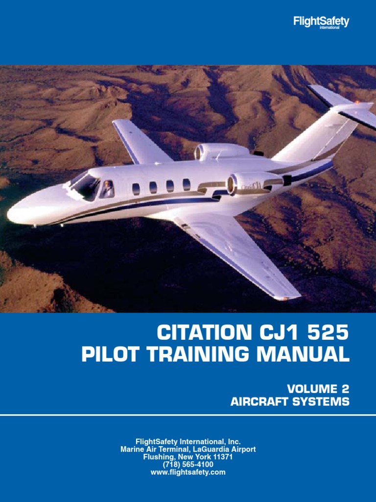 Citation Jet 1 - Pilot Training Manual - C525 (Vol 2) PDF | PDF ...