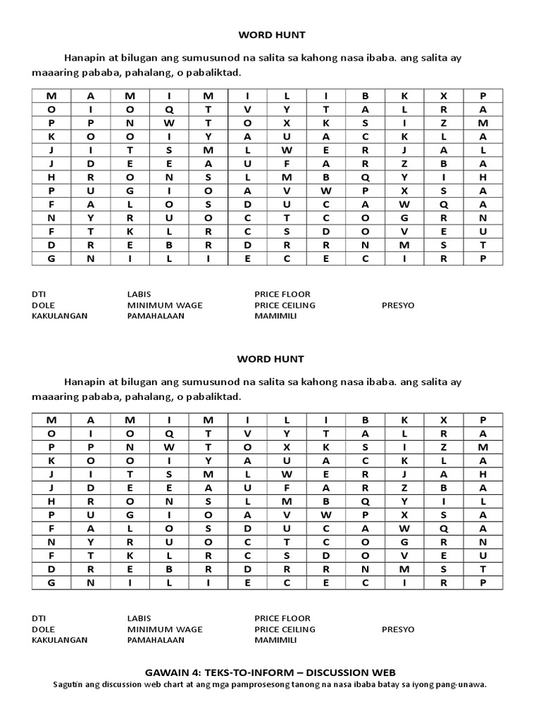 Word Hunt | PDF