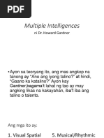 9 Teorya NG Multiple Intelligences | PDF