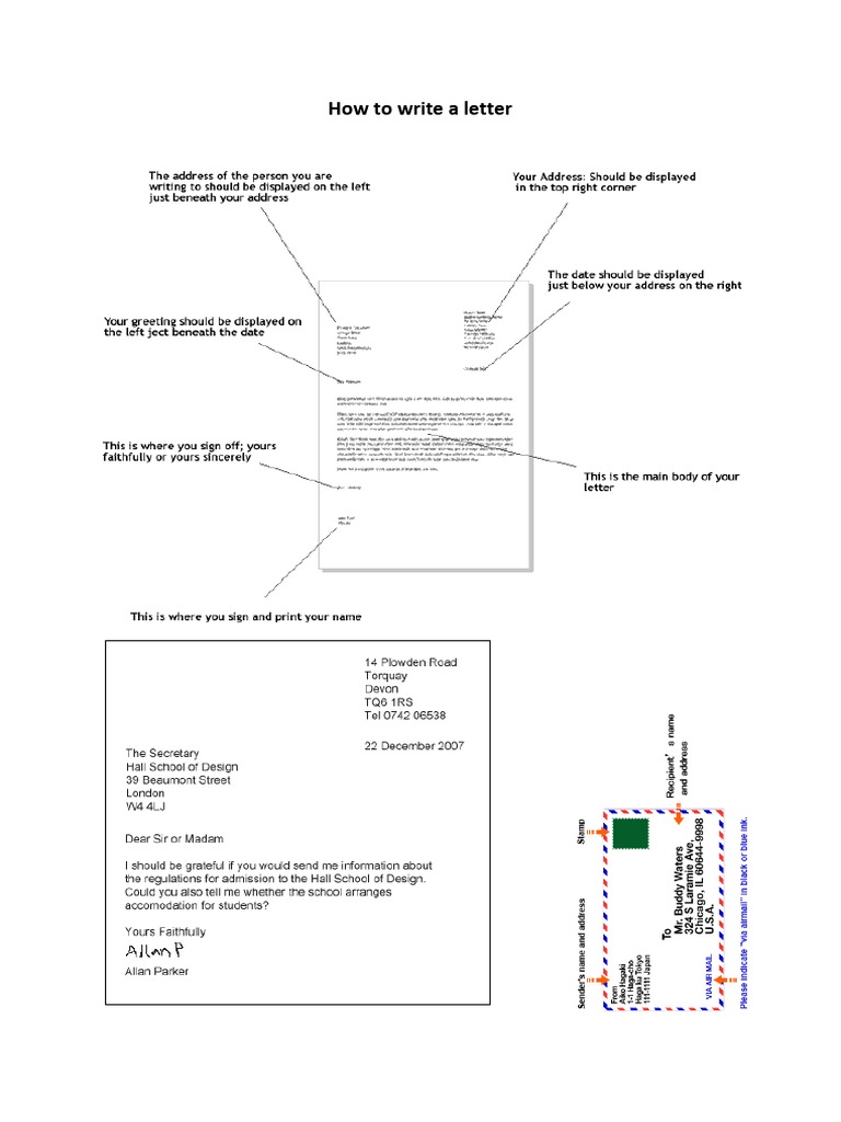 How To Write A Letter | PDF