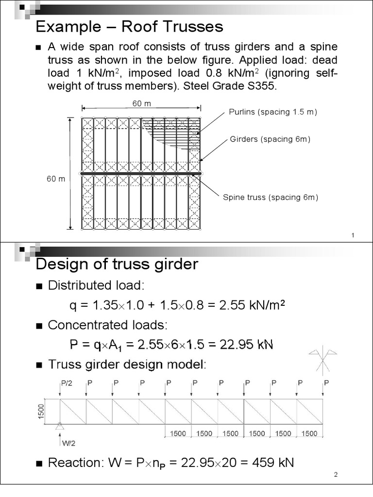 Example Roof Trusses | PDF | Truss | Building Engineering