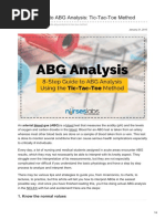 6 Easy Steps To ABG Analysis | PDF | Metabolism | Physiology