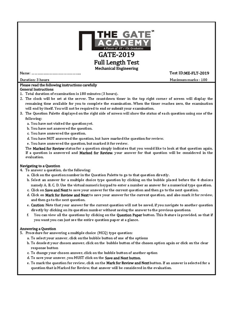 FLT 2019 Me Qtns | PDF | Multiple Choice | Heat