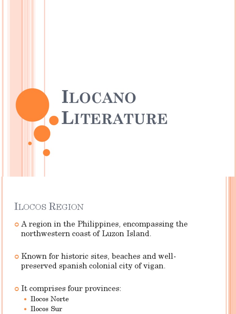 Ilocano Literature.pptx | Philippines | Poetry