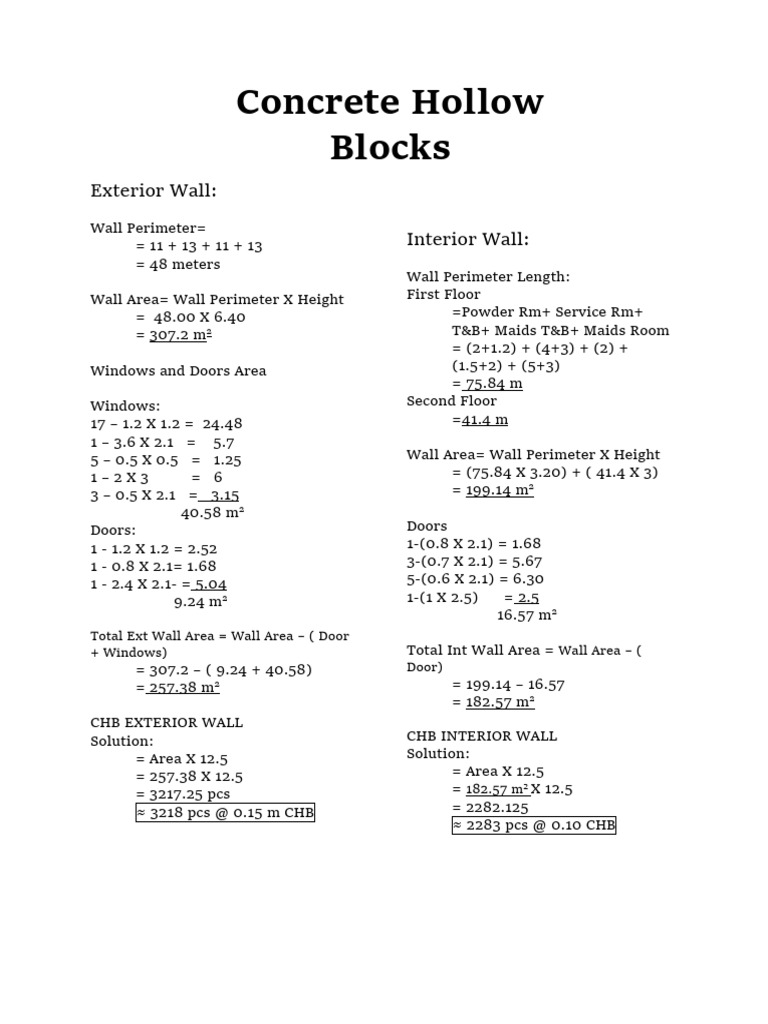 Concrete Hollow Blocks | PDF | Wall | Culture Of Queensland