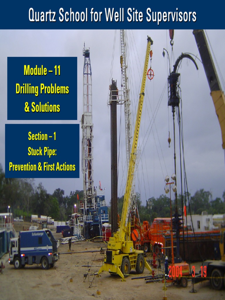 01 Stuck Pipe Prevenion & First Actions PDF | PDF | Oil Well | Casing ...