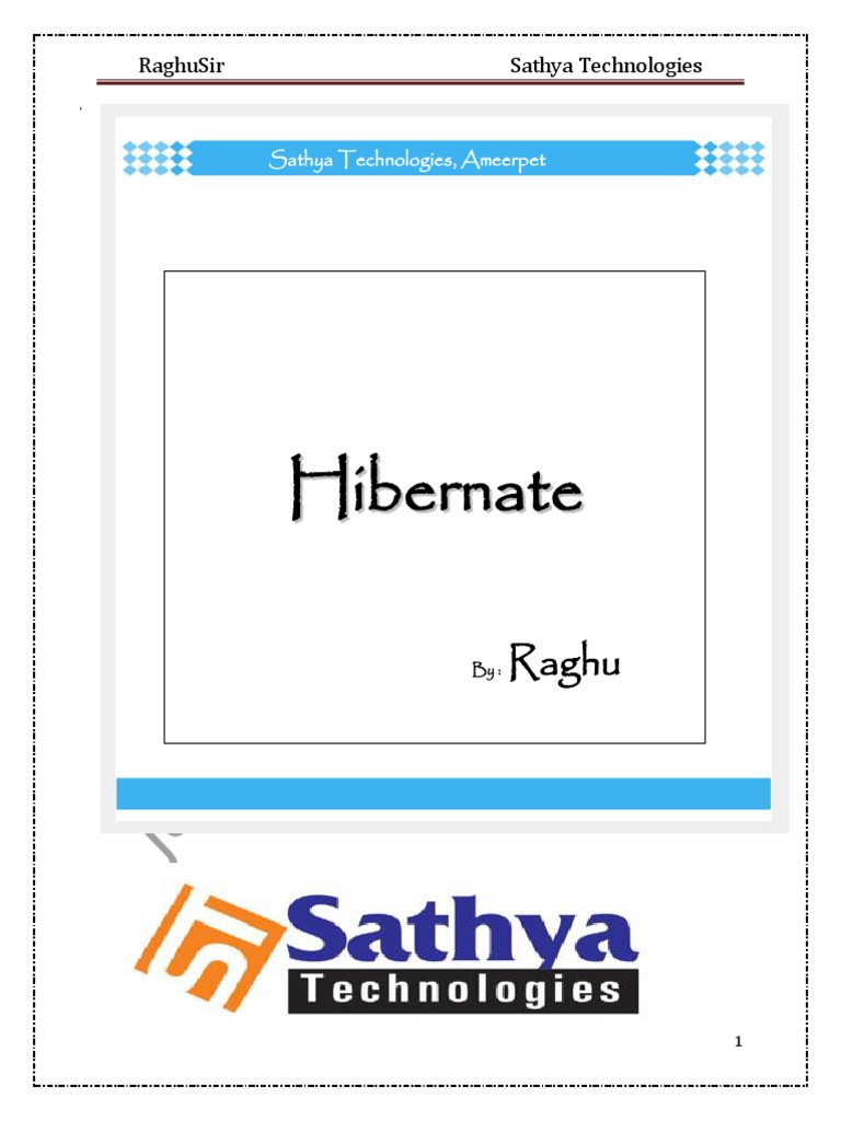 Hibernate Framework Guide | PDF | Class (Computer Programming) | Application Programming Interface